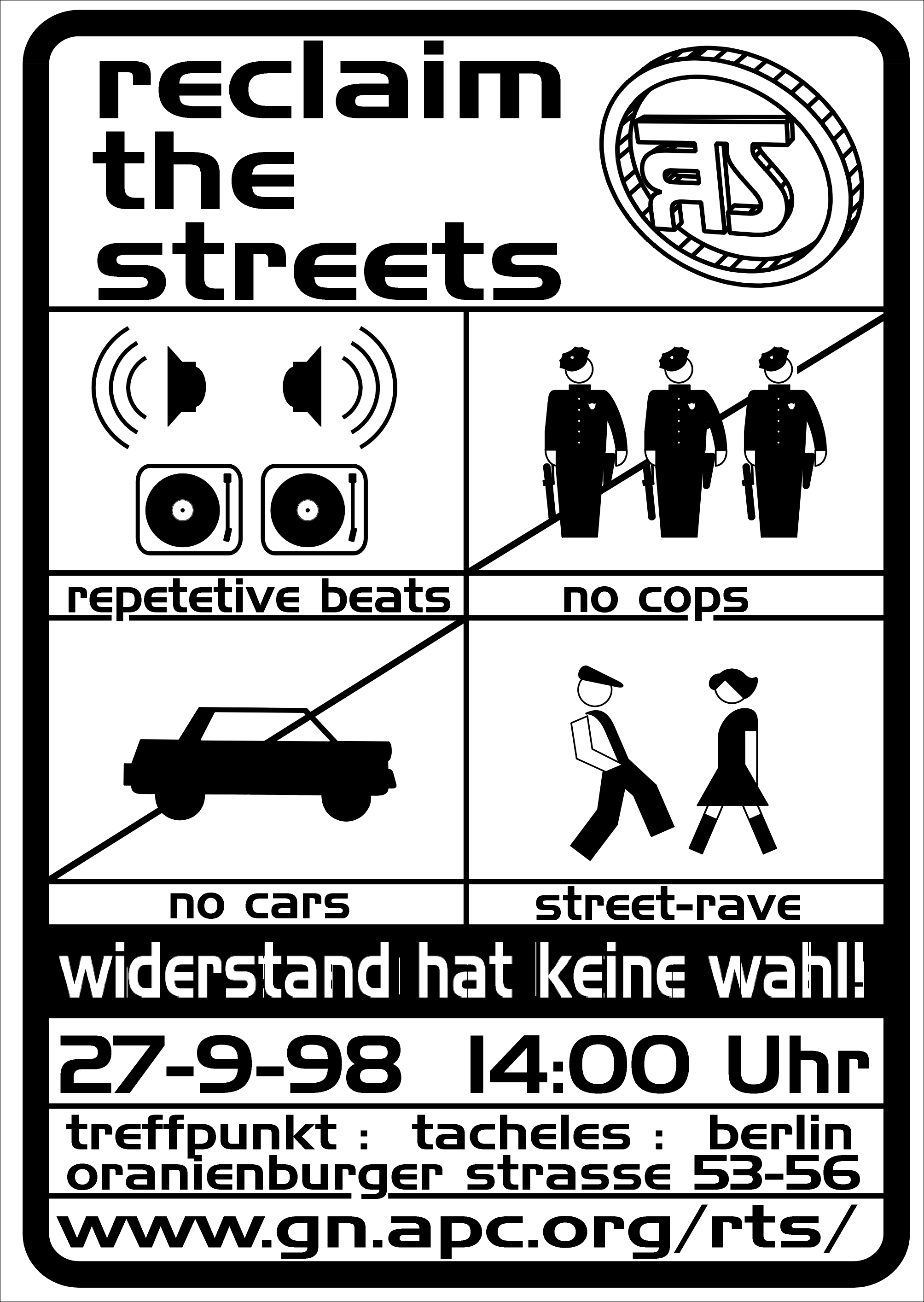 Reclaim The Streets flyers gallery | libcom.org